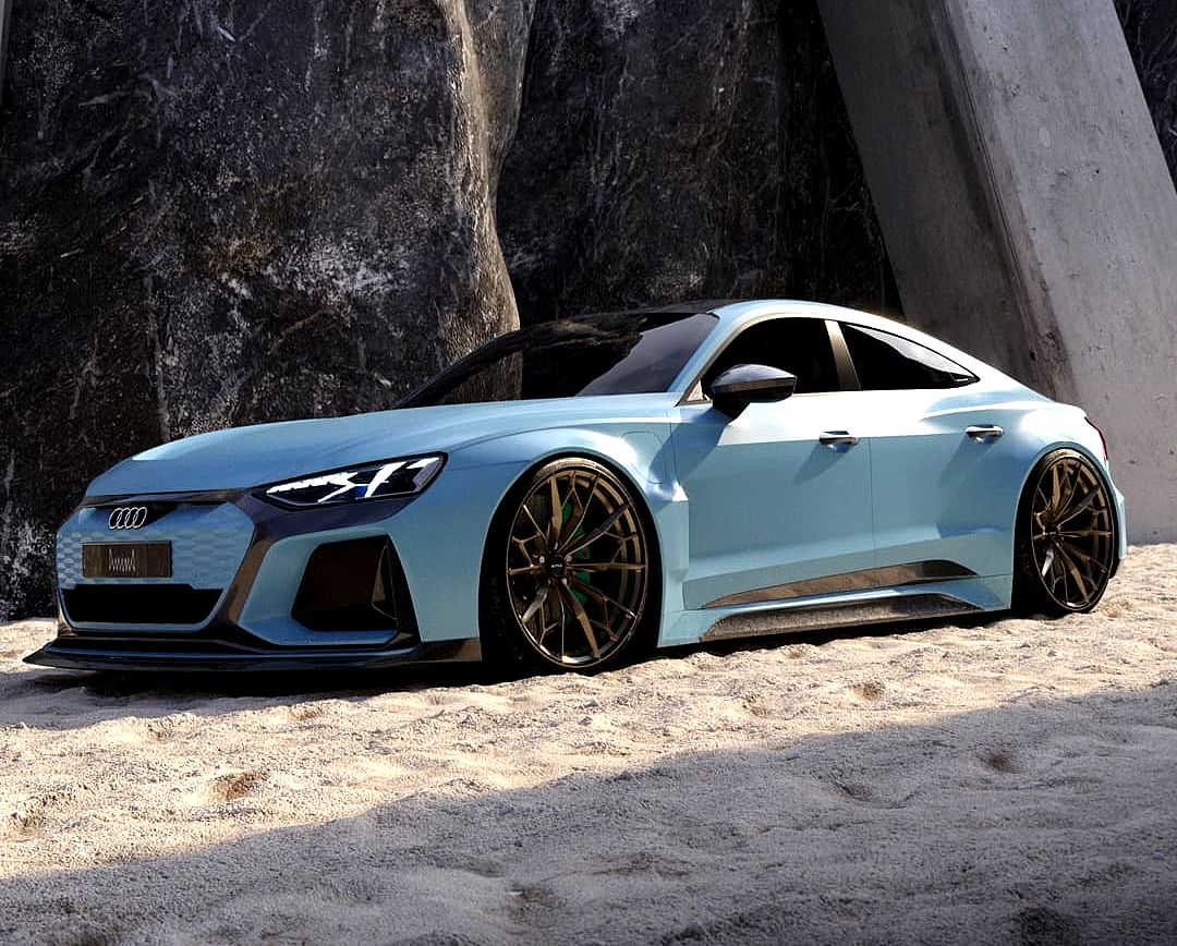 2021 Custom Baby Blue Audi E-Tron GT by Anissadothings ! - Auto News ...