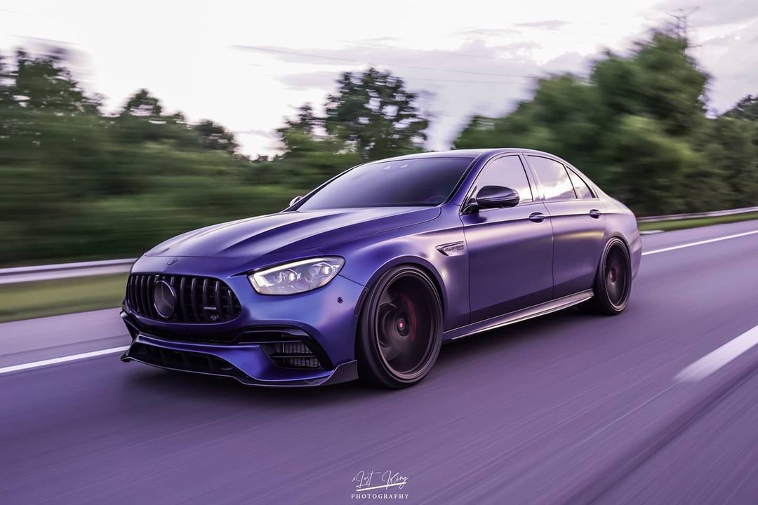 2021 Purple Mercedes-AMG E63 S Lowered on Vossen Wheels ! – Auto News ...