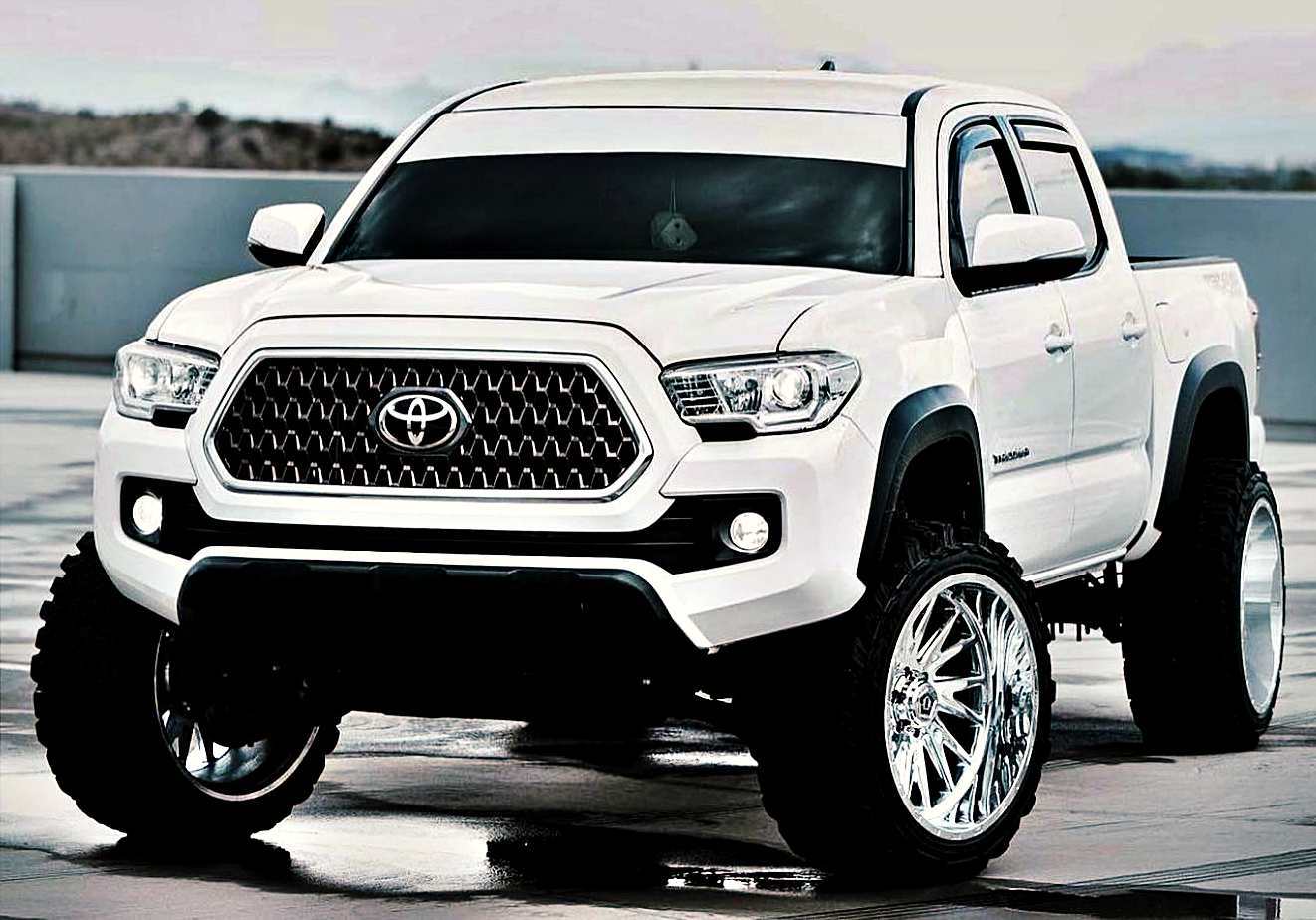 2022 All White Custom Toyota Tacoma Sitting on TIS wheels ! – Auto News ...