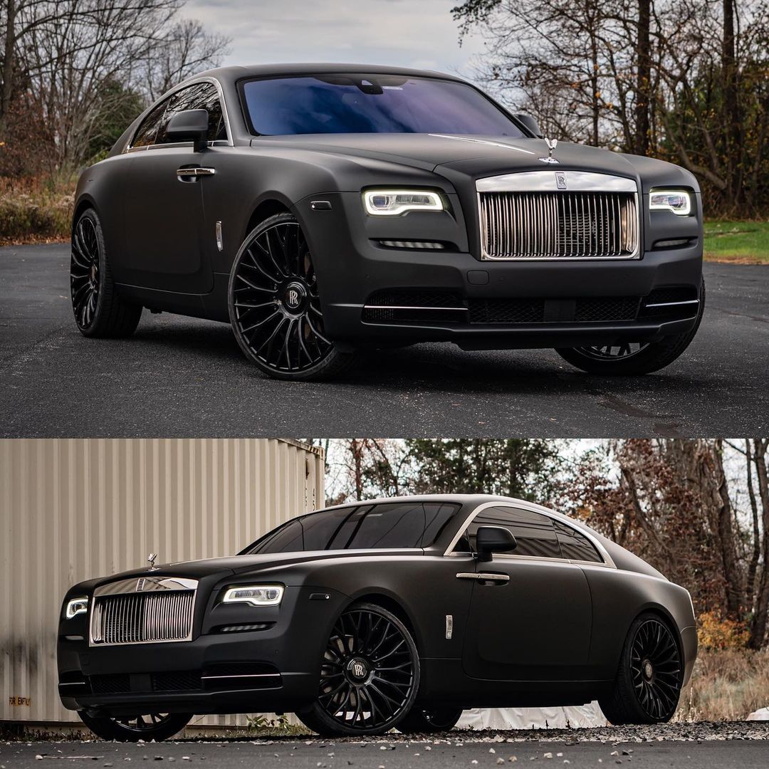 Deep Matte Black Rolls Royce Wraith on Forgiatos ! - Auto News Magazine