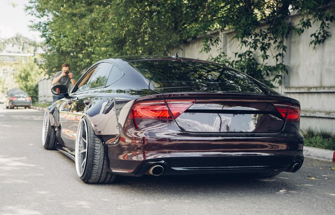 Low Widebody purple Audi RS7 - Pictures ! - Auto News Magazine
