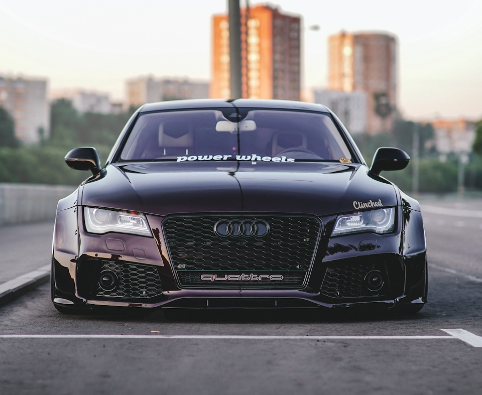 Low Widebody purple Audi RS7 - Pictures ! - Auto News Magazine