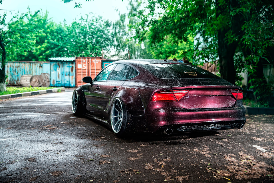 Low Widebody purple Audi RS7 - Pictures ! - Auto News Magazine