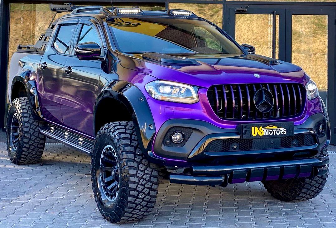 Purple Mercedes X Class Carlex Design Exy Extreme + Truck ! - Auto News ...