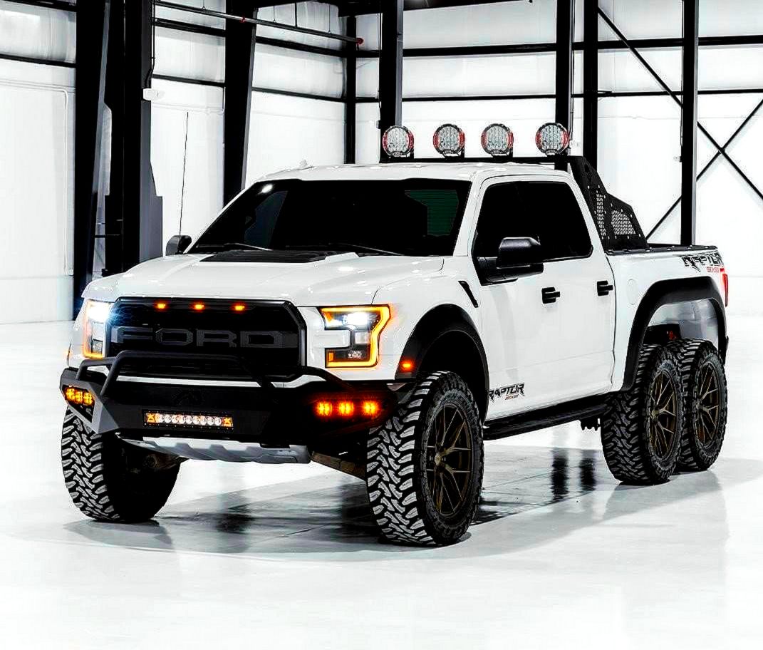 The 1 of 1 Ford Raptor 6x6 Fitted with Terra Bronze Vossen Wheels ...