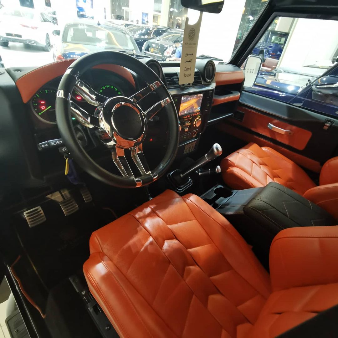 Unique Purple Land Rover Defender 110 Orange Interior, PERFECT ! - Auto ...